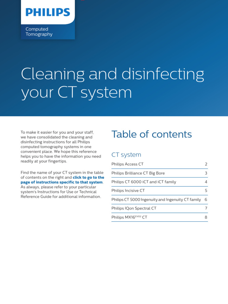 CT Cleaning Instructions All Systems | PDF | Disinfectant | Bleach