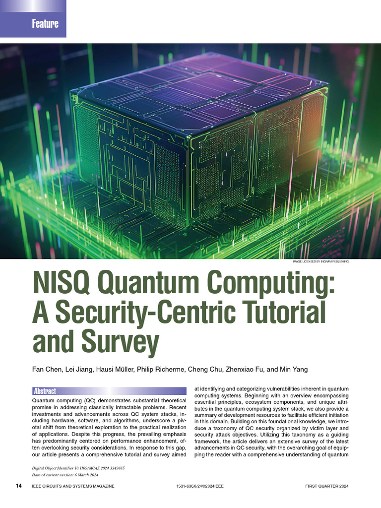 NISQ_Quantum_Computing_A_Security-Centric_Tutorial_and_Survey_Feature | PDF | Quantum Computing ...