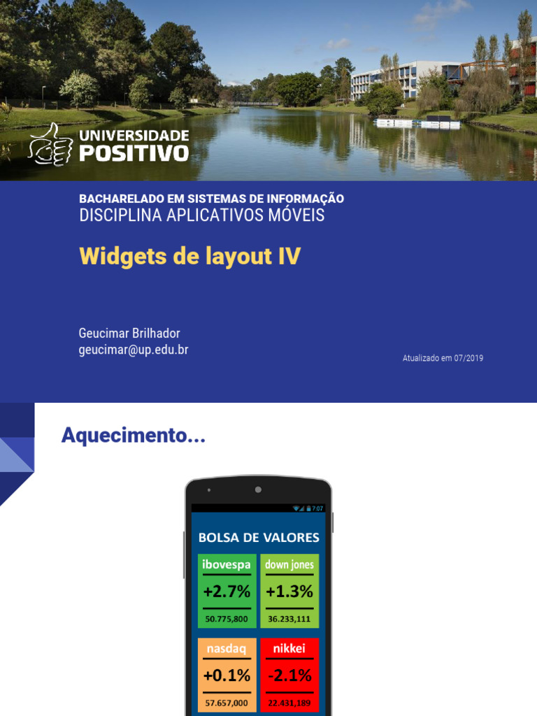 Widgets de Layout em Flutter: Atividades | PDF