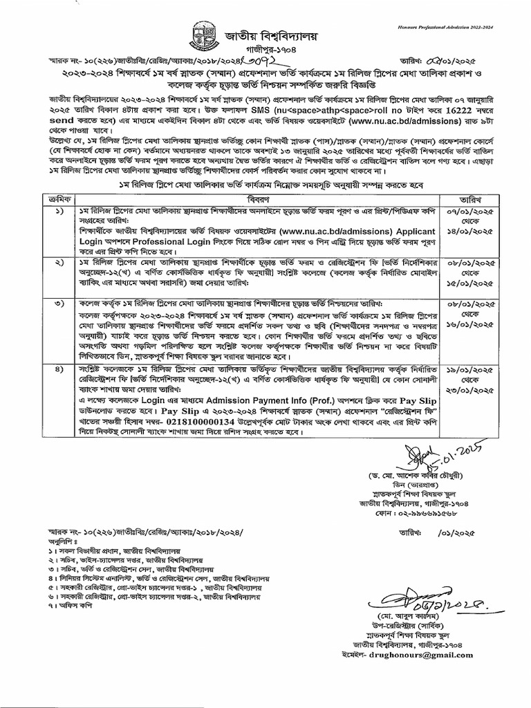 HPROF First Release Slip 050125 | PDF