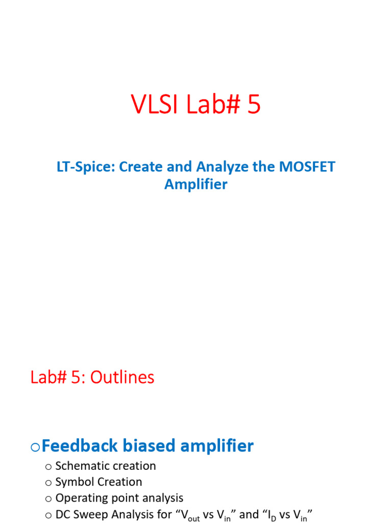 MOSFET Amplifier Analysis Lab | PDF