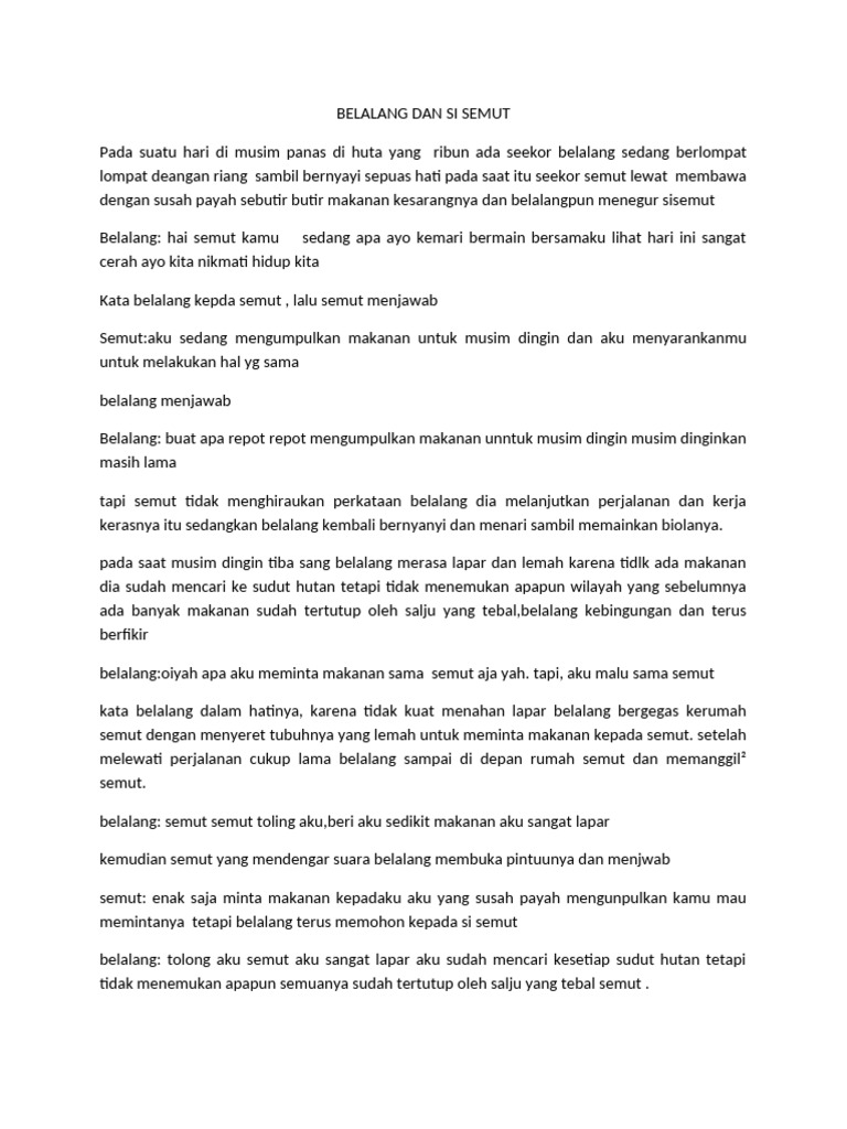 Belalang Dan Si-Wps Office | PDF