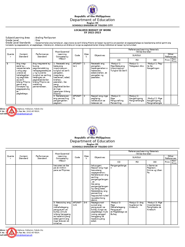 Bow Ap1 6 Q1 Sy 2022 2023 | PDF