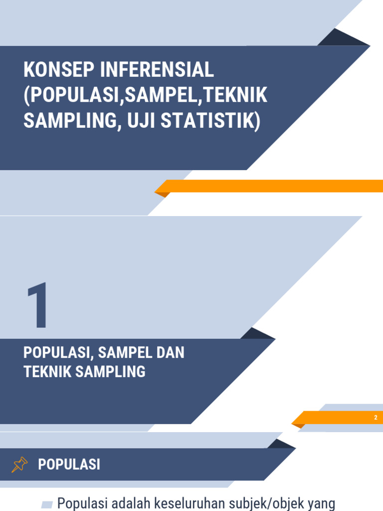 6. KONSEP INFERENSIAL + POPULASI SAMPEL DAN TEKNIK SAMPLING_023033 | PDF