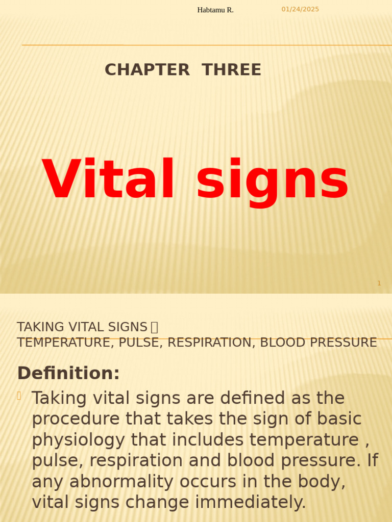 Understanding Vital Signs: Measurement Guide | PDF | Pulse | Heart