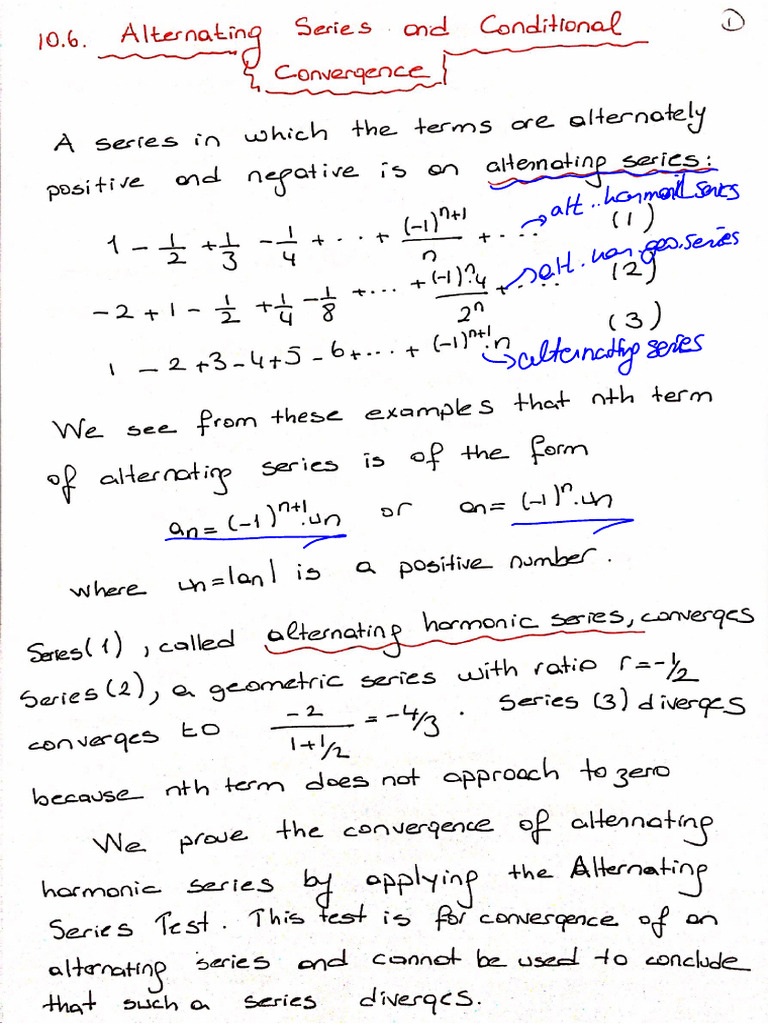 Alternating Series | PDF
