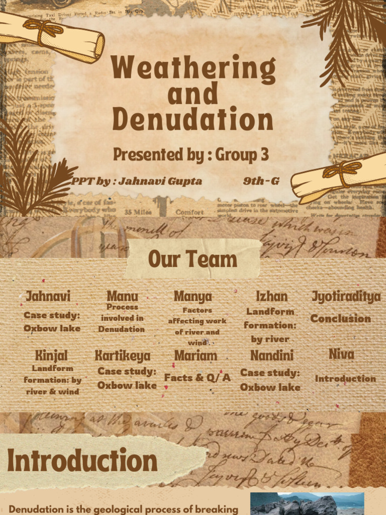 Weathering and Denudation ELP Project | PDF | Erosion | River Delta