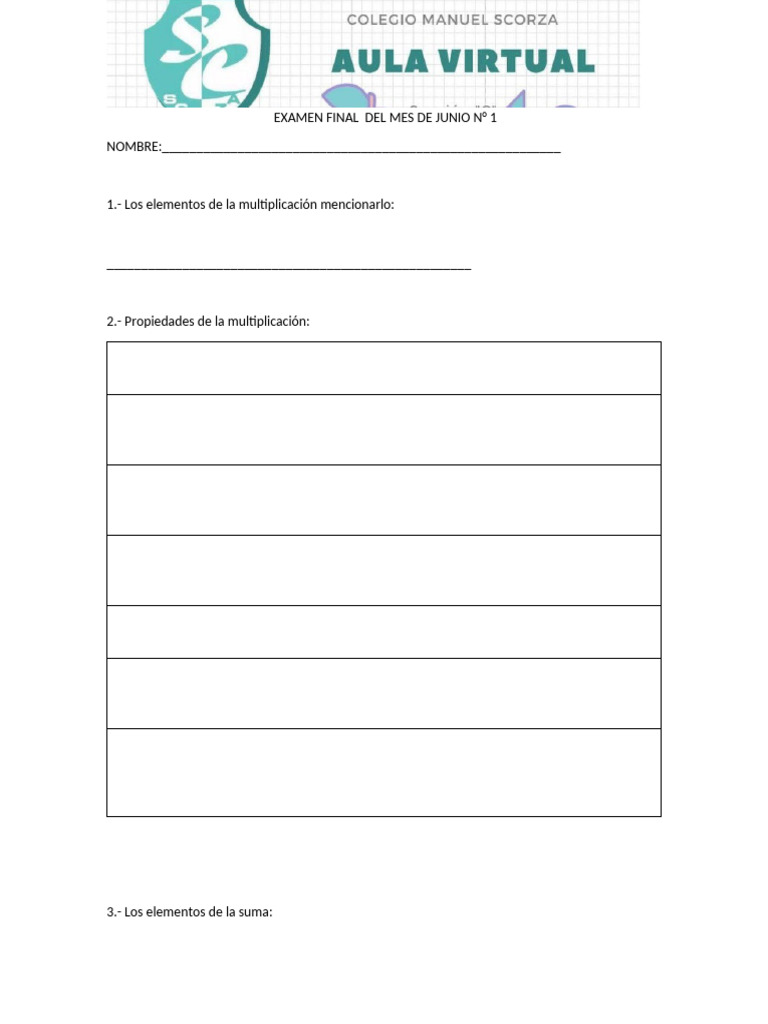 Examen Final de Junio | PDF