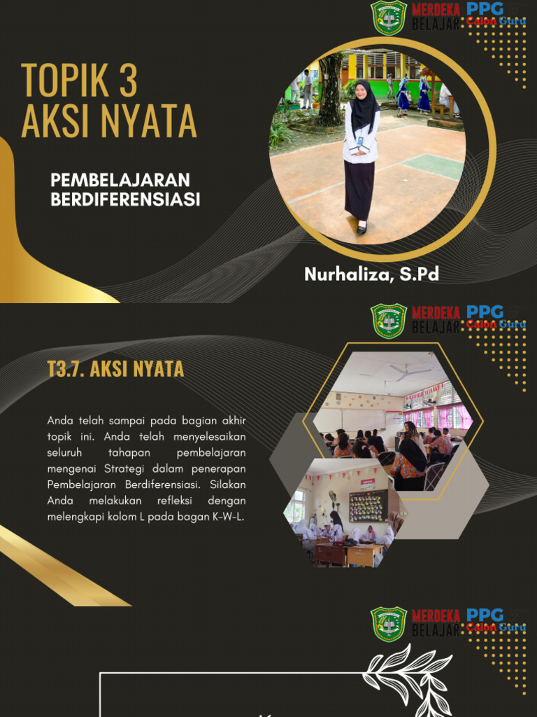 t3 Aksi Nyata Pembelajaran Berdiferensiasi | PDF