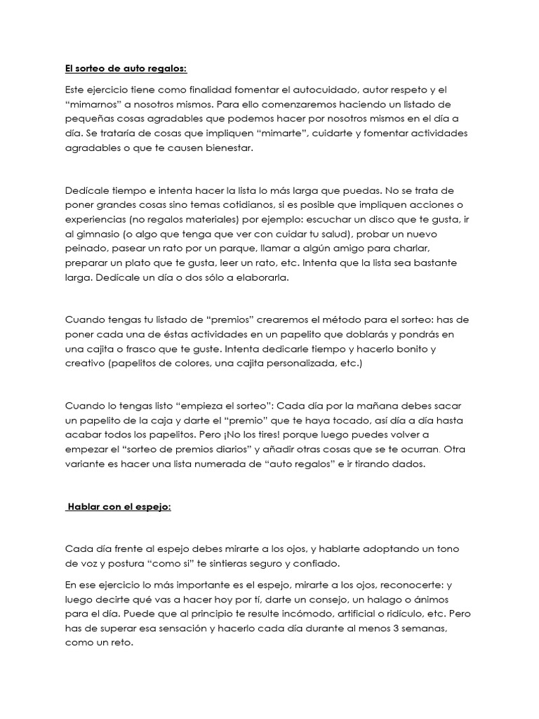 autoestima 2 y 3 | PDF