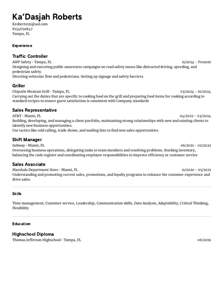 2025 Resume. | PDF