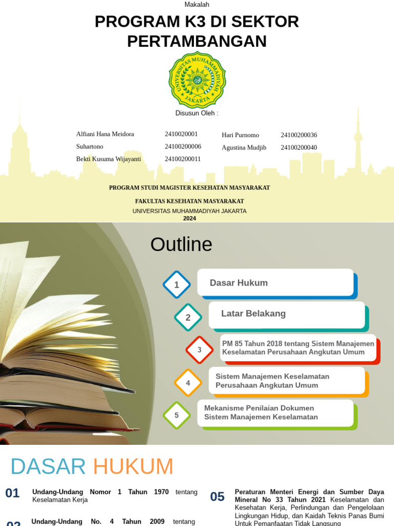 Kel. 8 - Materi Presentasi Program K3 Di Sektor Pertambangan | PDF