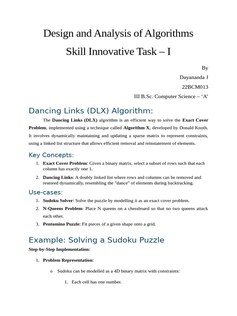 22bcm013 DAA Skill1 | PDF | Algorithms And Data Structures | Theoretical Computer Science