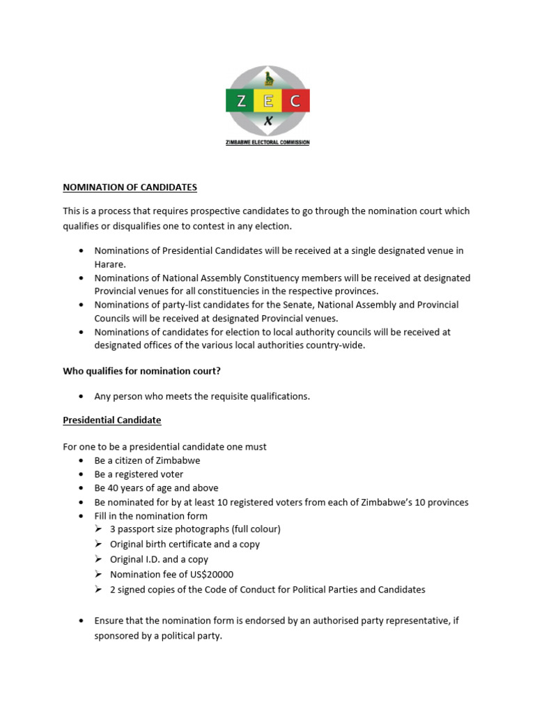Nomination of Candidates | PDF | Identity Document | Electoral District