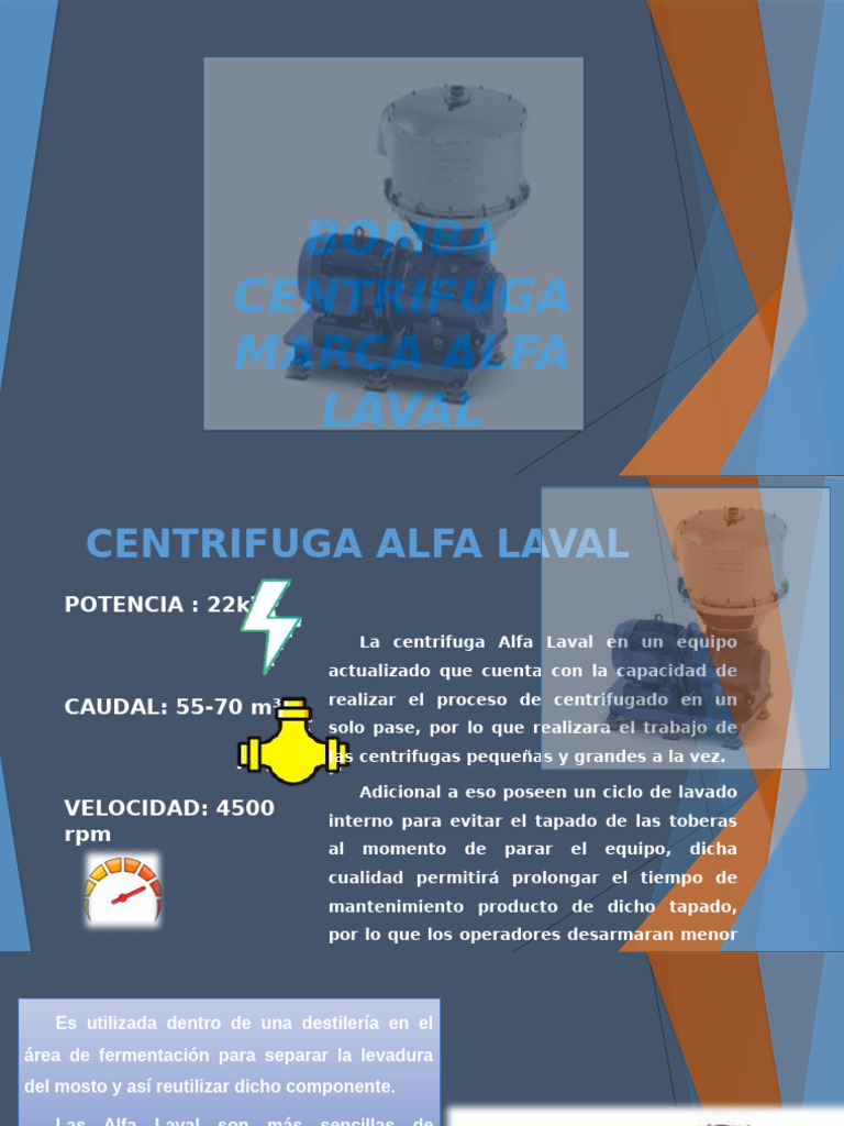 Centrifuga Alfa Laval | PDF | Centrífugo