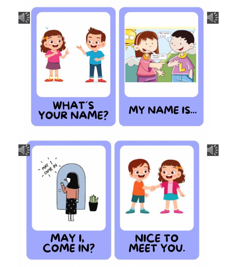 Presentación What´s your name (2) | PDF