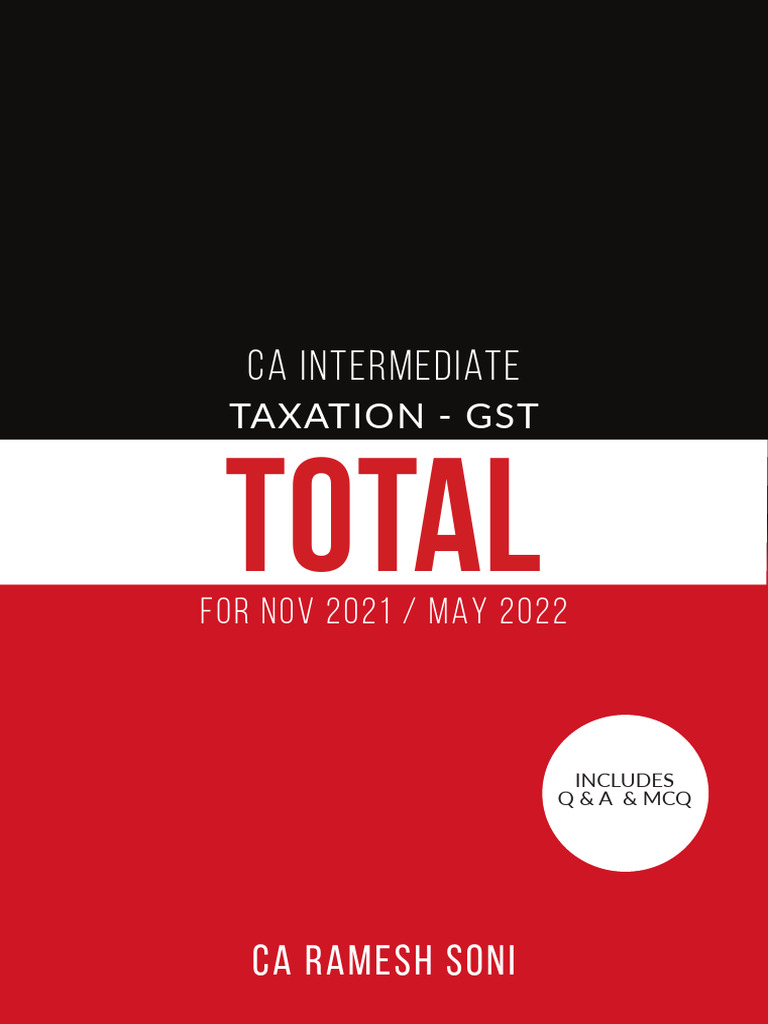 2 GST Total (Textbook With Q&A and MCQ) - CA Inter - CA Ramesh Soni ...