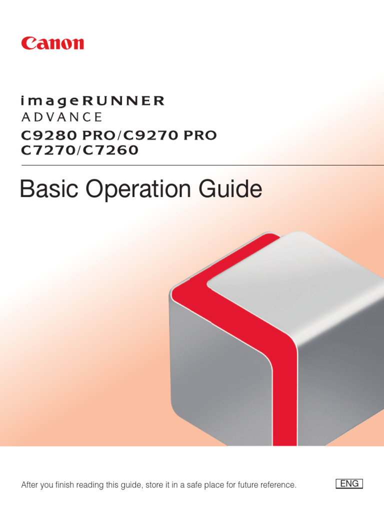 Canon 7270 Operation Guide | PDF | Fax | Image Scanner