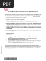 Guidelines for Life Insurance Nomination Forms | PDF | Signature | Life ...