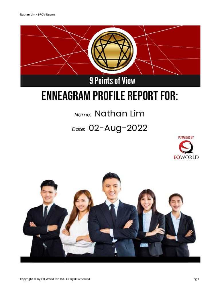 Nathan Lim 9POV Eneagram Report | PDF | Thought | Personality Type