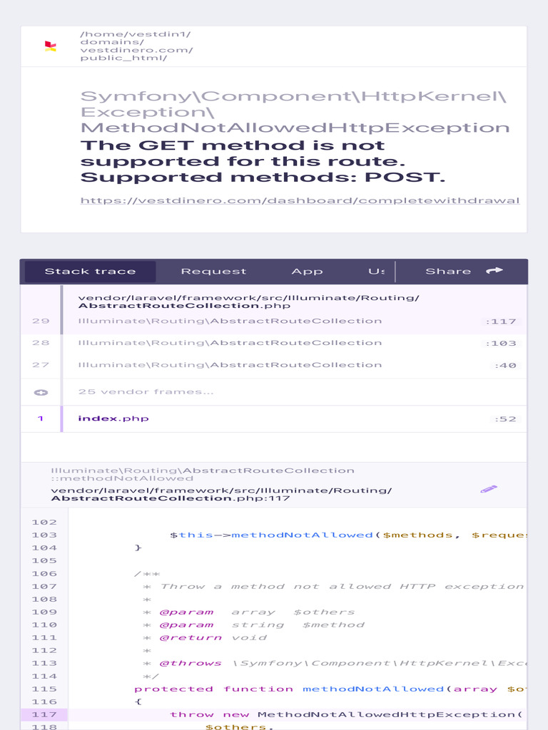 ? the GET Method is Not Supported for This Route. Supported Methods POST | PDF