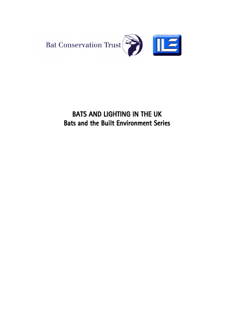Impact of Lighting on UK Bats | PDF | Bat | Lighting