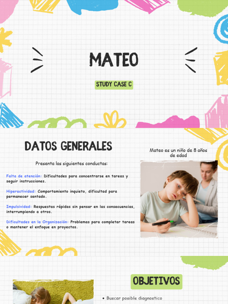 Mateo: Study Case C | PDF | Desorden hiperactivo y deficit de atencion | Ciencias del comportamiento