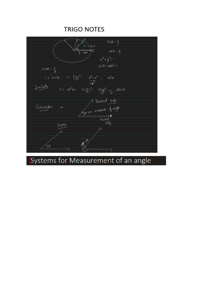Trigo Notes | PDF