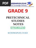 Grade 9 Pre-Technical Studies Notes SP | PDF | Wood | Computer Programming