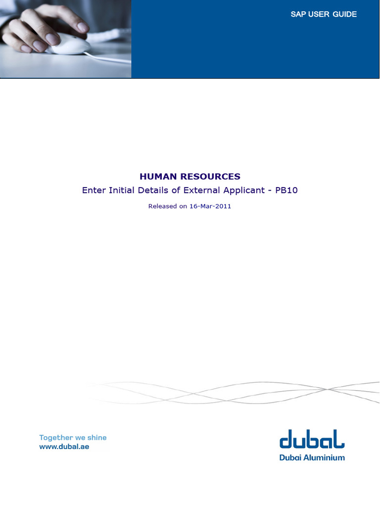 HR - RE - Enter Initial Details of External Applicant - PB10 - V1 - 002 ...
