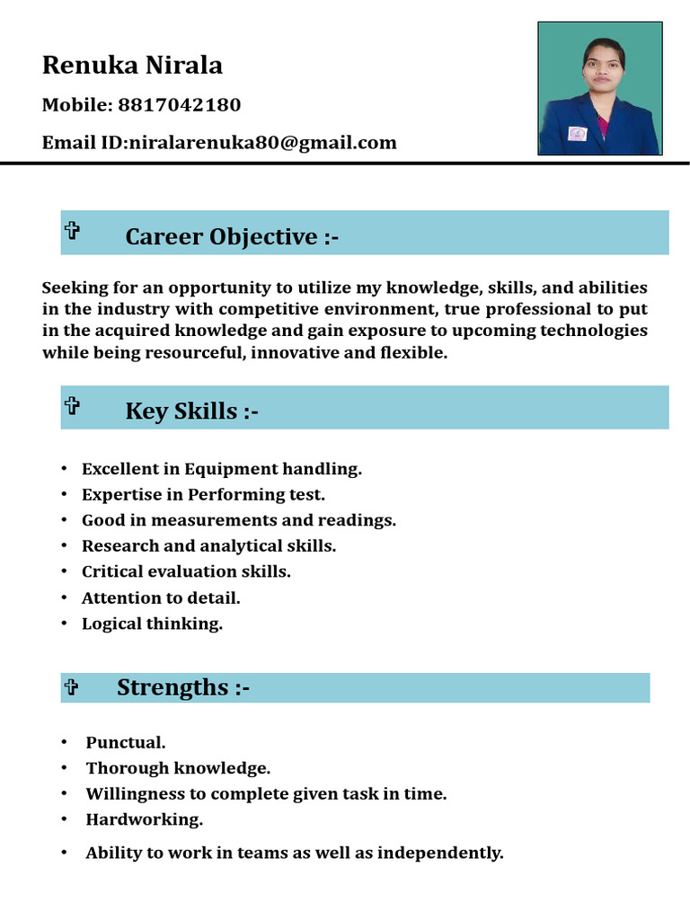 Miss Renuka Nirala cv | PDF | Cognition | Behavior Modification