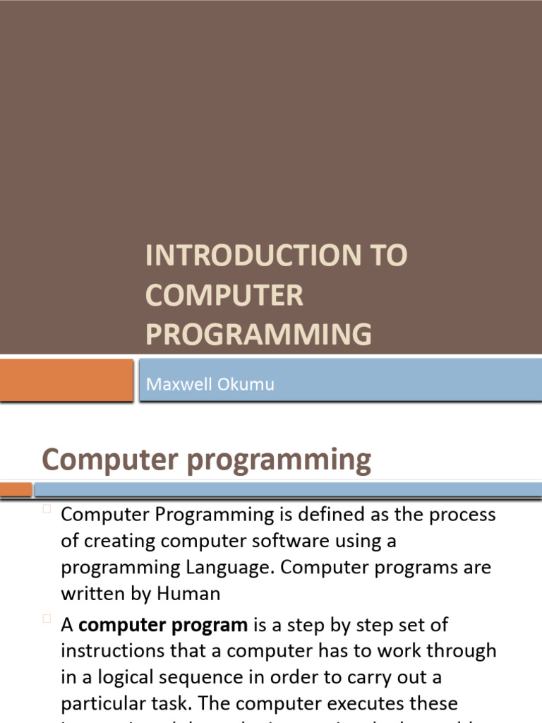1338792238 Introduction To Comp Programming Pdf Source Code Programming