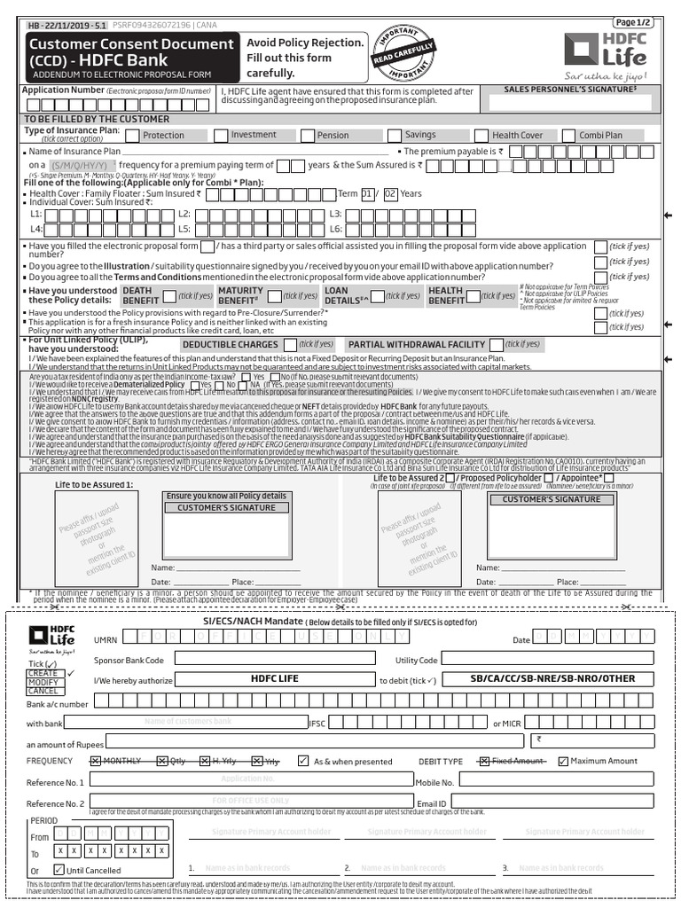 CCD-HDFC-Bank | PDF | Banks | Debit Card