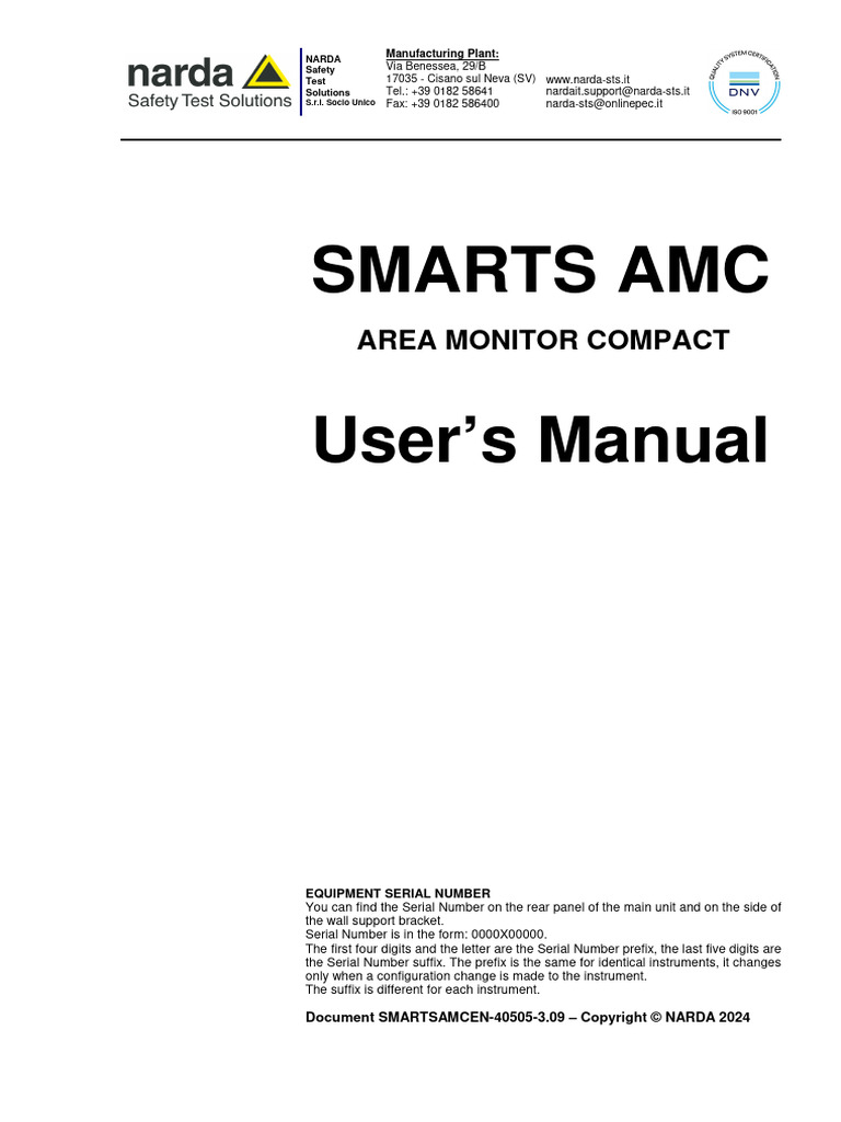 Manual SMARTS AMC | PDF | Mains Electricity | Fuse (Electrical)
