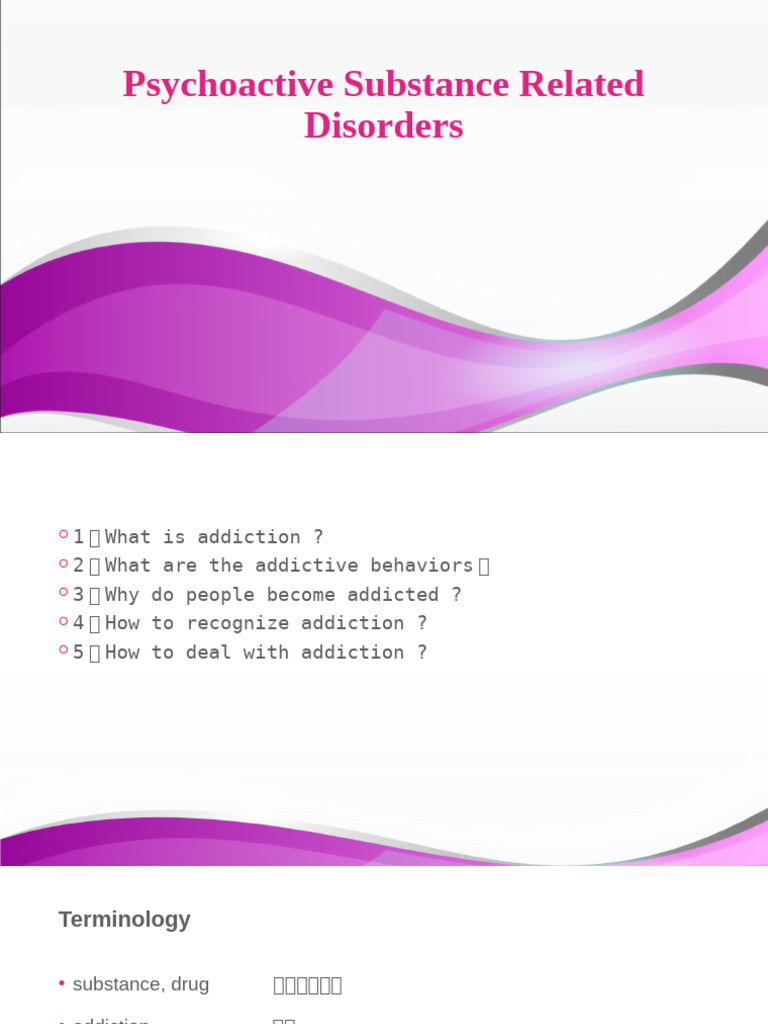Understanding Psychoactive Substance Disorders | PDF | Substance Abuse ...