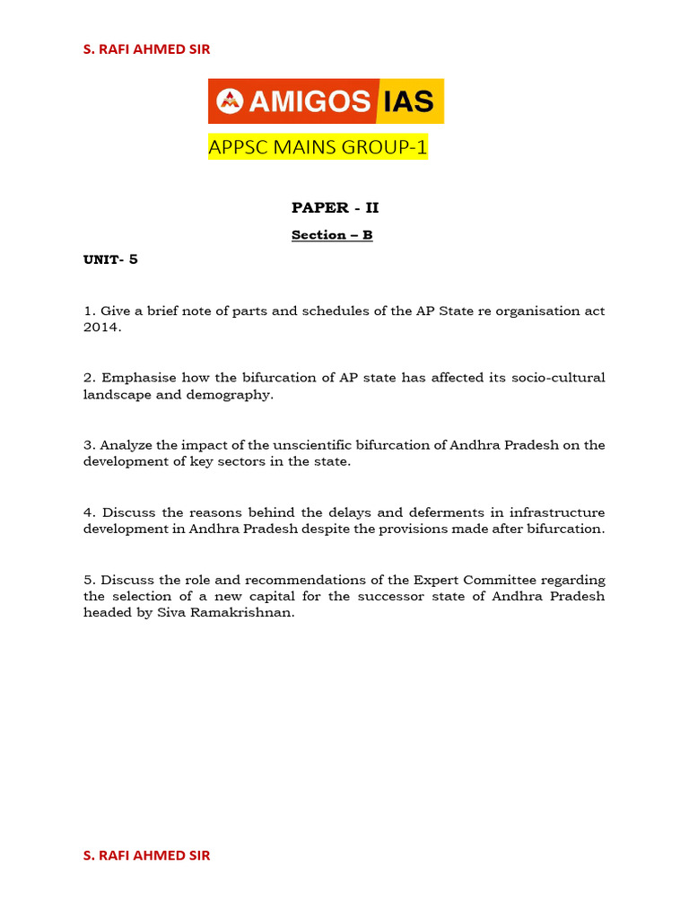 Paper 2-Section-B - Unit 5 | PDF