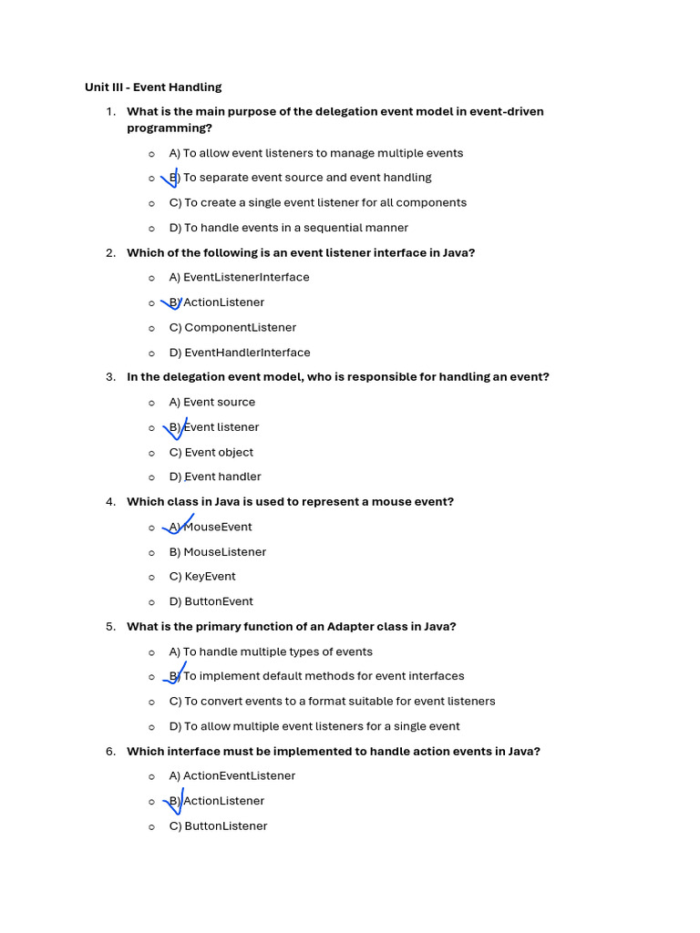 Java Event Handling and Networking Basics | PDF | Network Socket ...