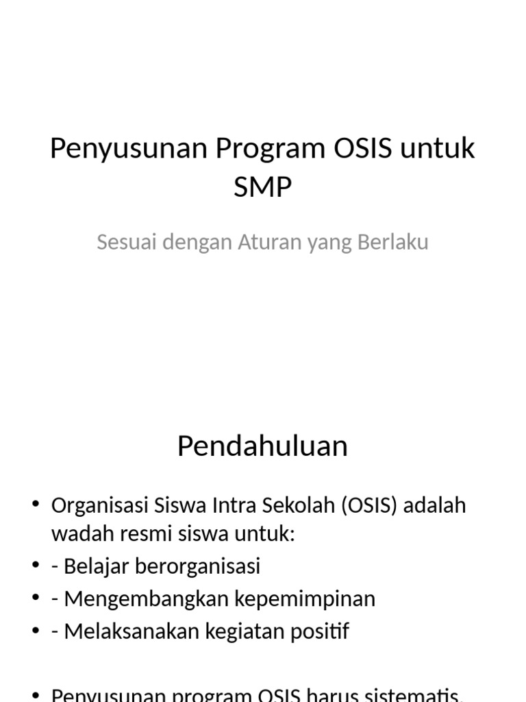 Penyusunan_Program_OSIS_SMP | PDF