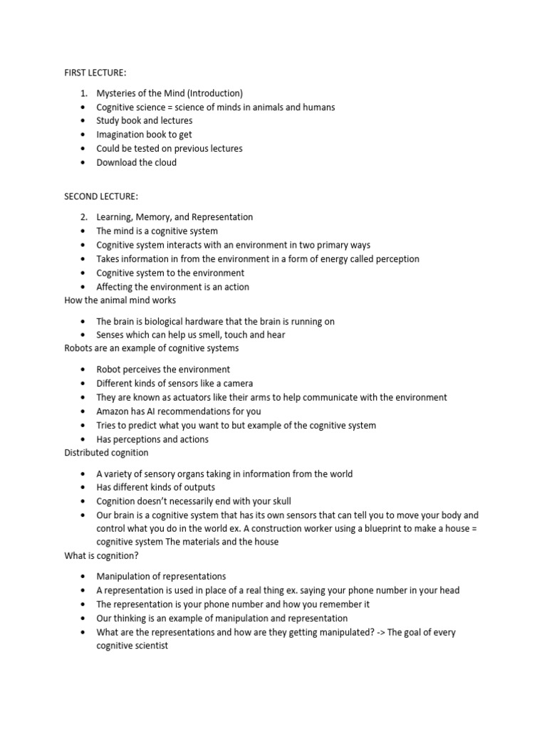 CGSC1001 Section B Mysteries of The Mind-Combined | PDF | Semantics | Mind