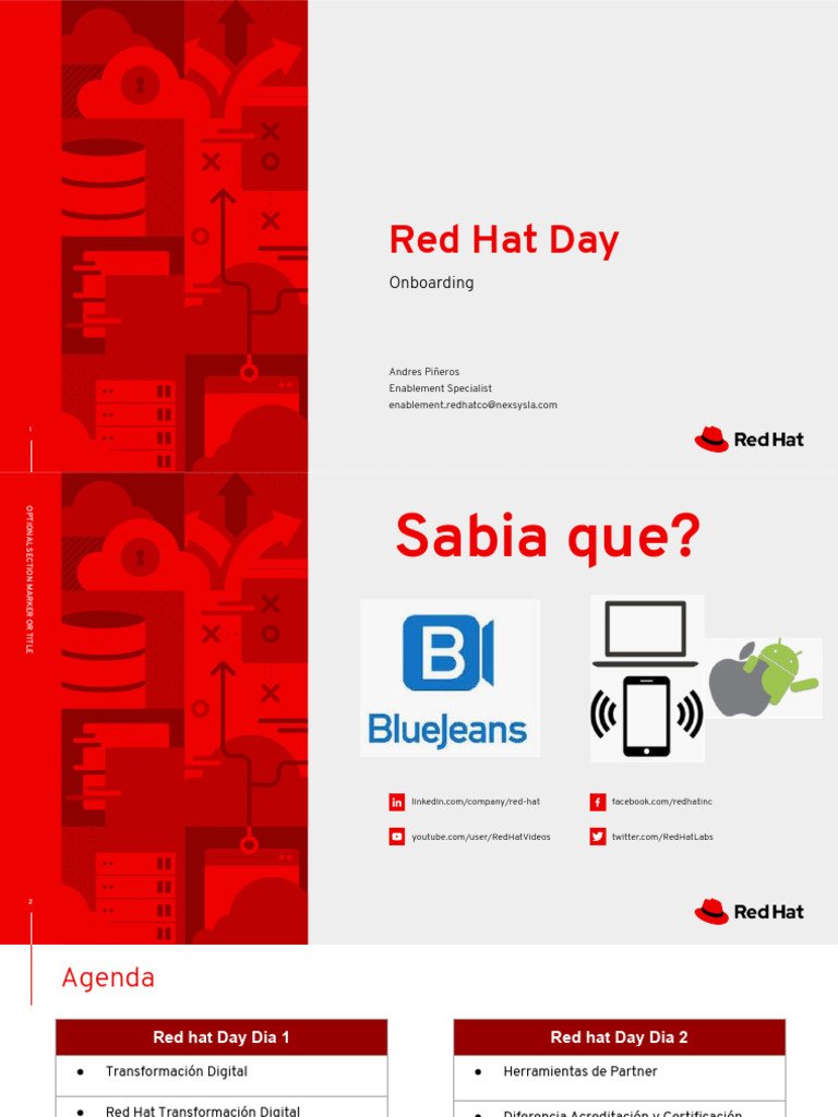 Transformación Digital con Red Hat | PDF | sombrero rojo | Tecnologías ...