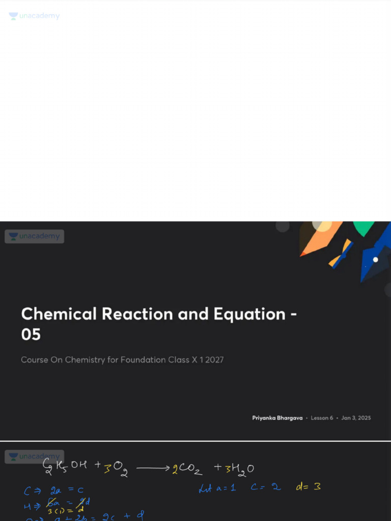 Chemical Reaction and Equation 05 With Anno | PDF