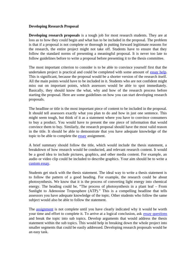 Guidelines for Crafting Research Proposals | PDF | Methodology | Hypothesis