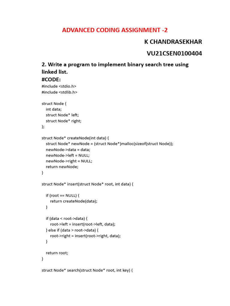 Advanced Coding Assignment - 2 (0404) | PDF | Computing | Algorithms ... Advanced Coding Assignment - 2 (0404) | PDF | Computing | Algorithms ...