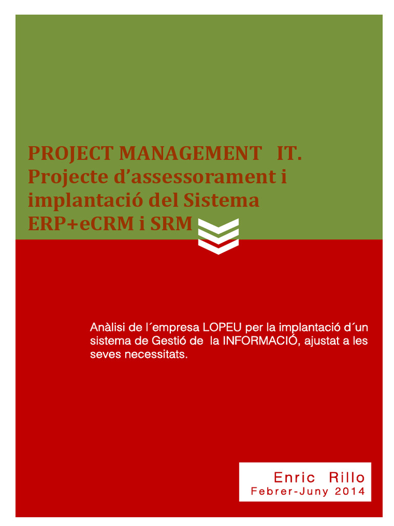 TFM ADEmpresa Projecte IT ERSo | PDF