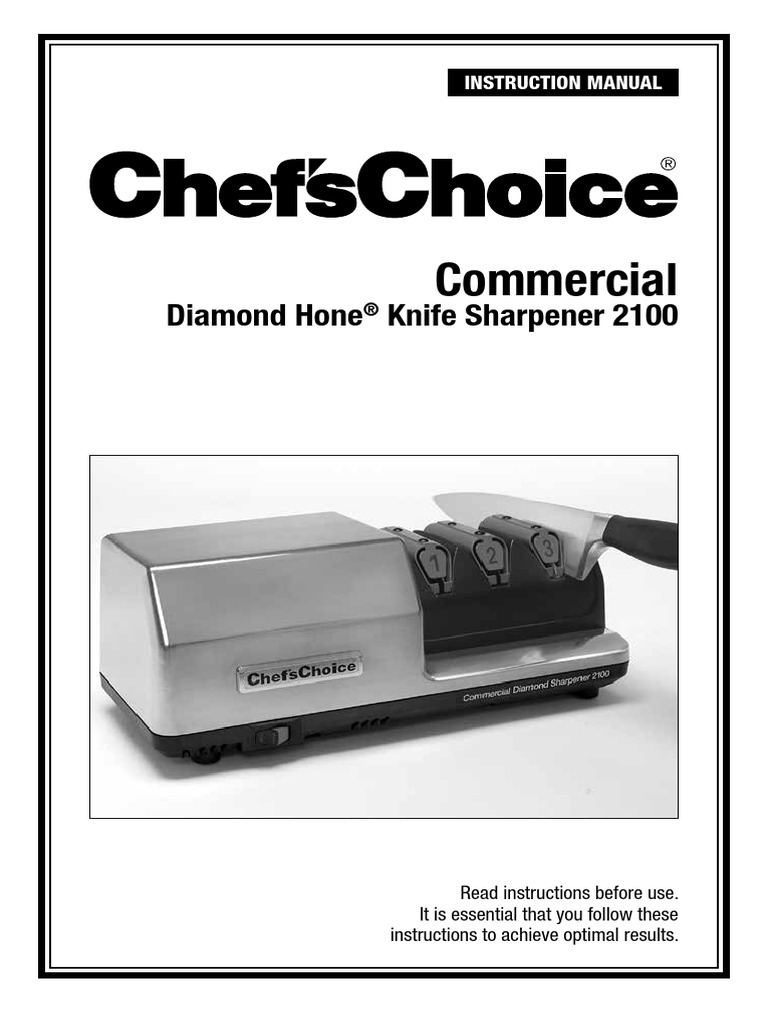 Manual Afilador Chef S Chioce 2100 | PDF | Blade | Knife