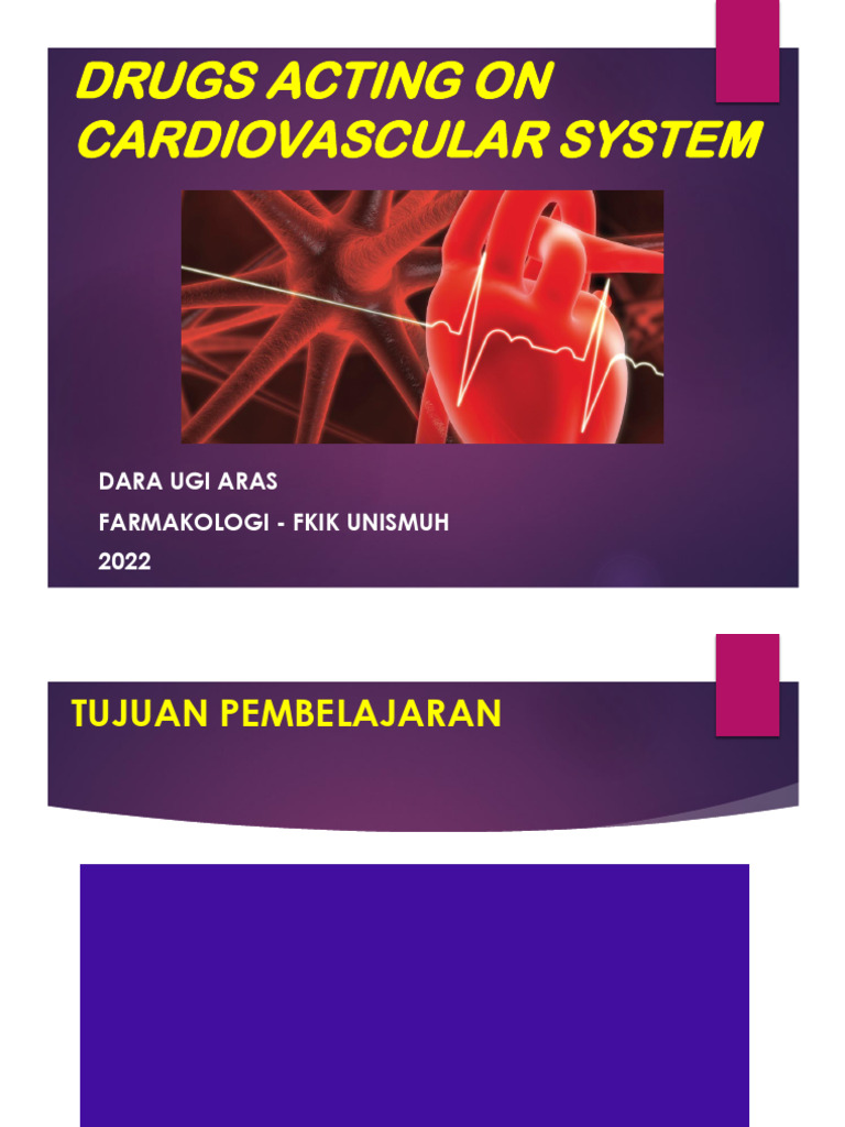 Farmakologi Obat-Obatan Kardiovaskular | PDF | Thrombosis | Thrombus