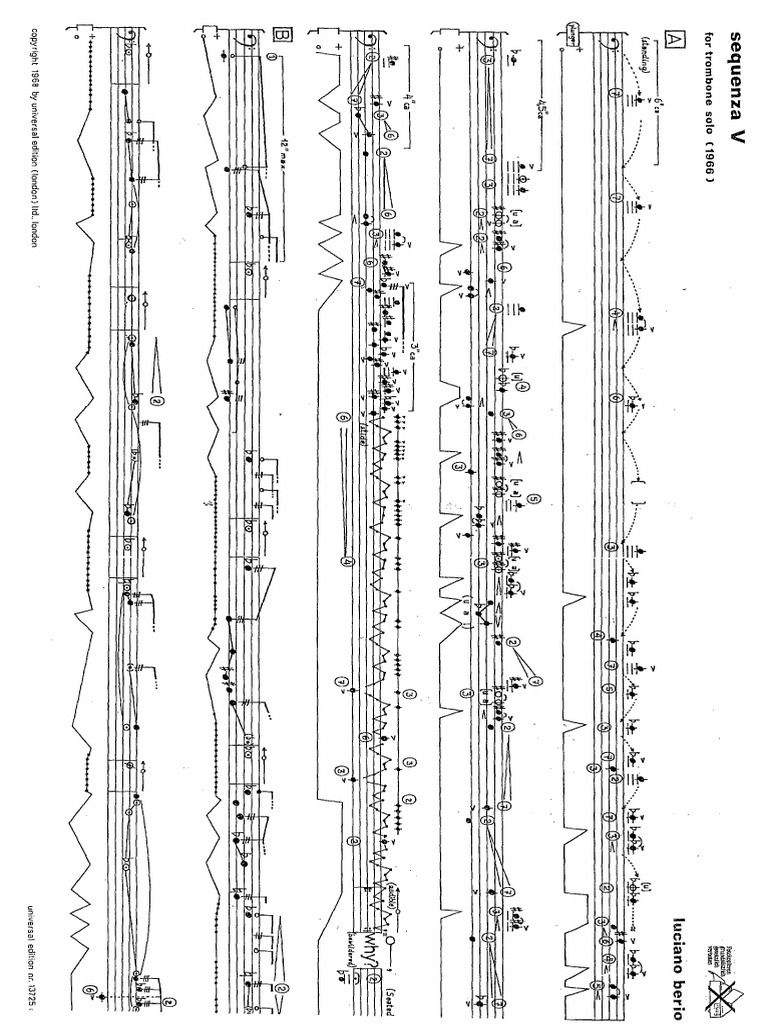 Berio-Sequenza V | PDF