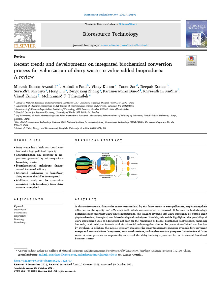 Recent Trends and Developments On Integrated Biochemical Conversion ...