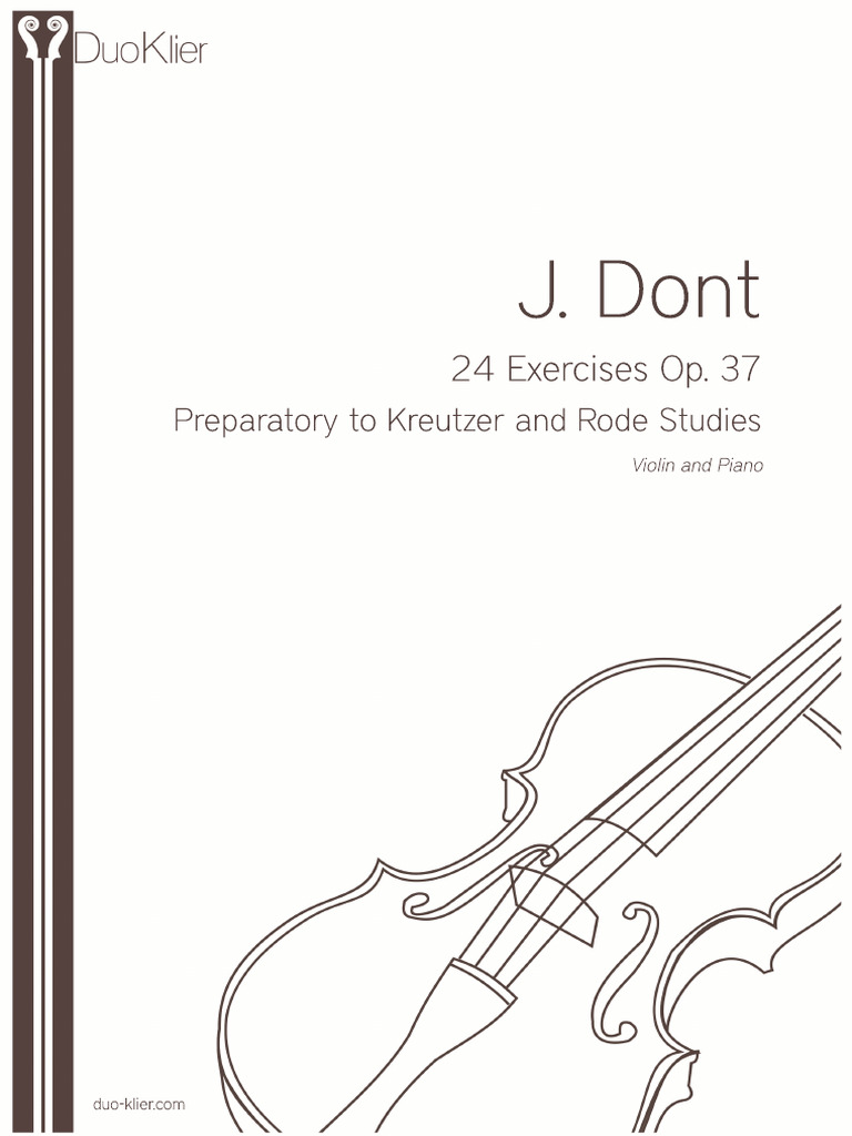 Dont 24 - Exercises - Op37 - Violin - and - Piano | PDF
