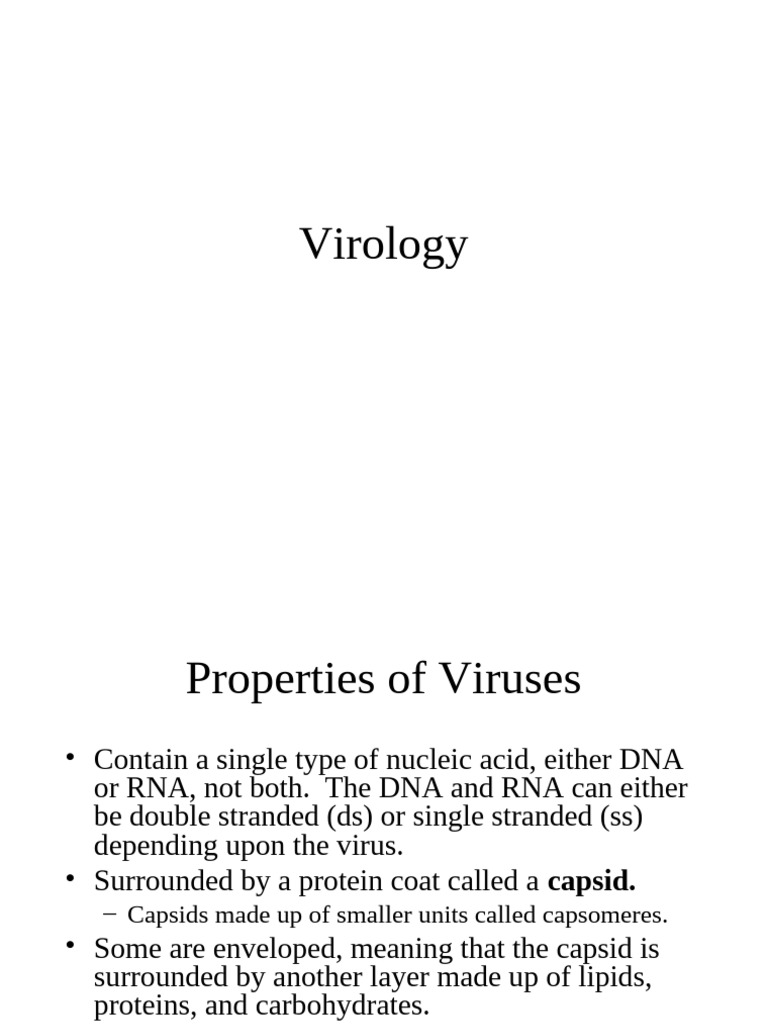 Overview of Virus Properties and Classification | PDF | Virus | Organisms